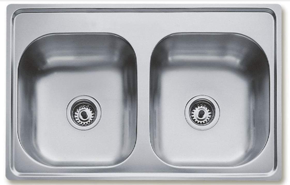 TEKA S/S SINK #4013.6003 33-22-2B Double Bowl