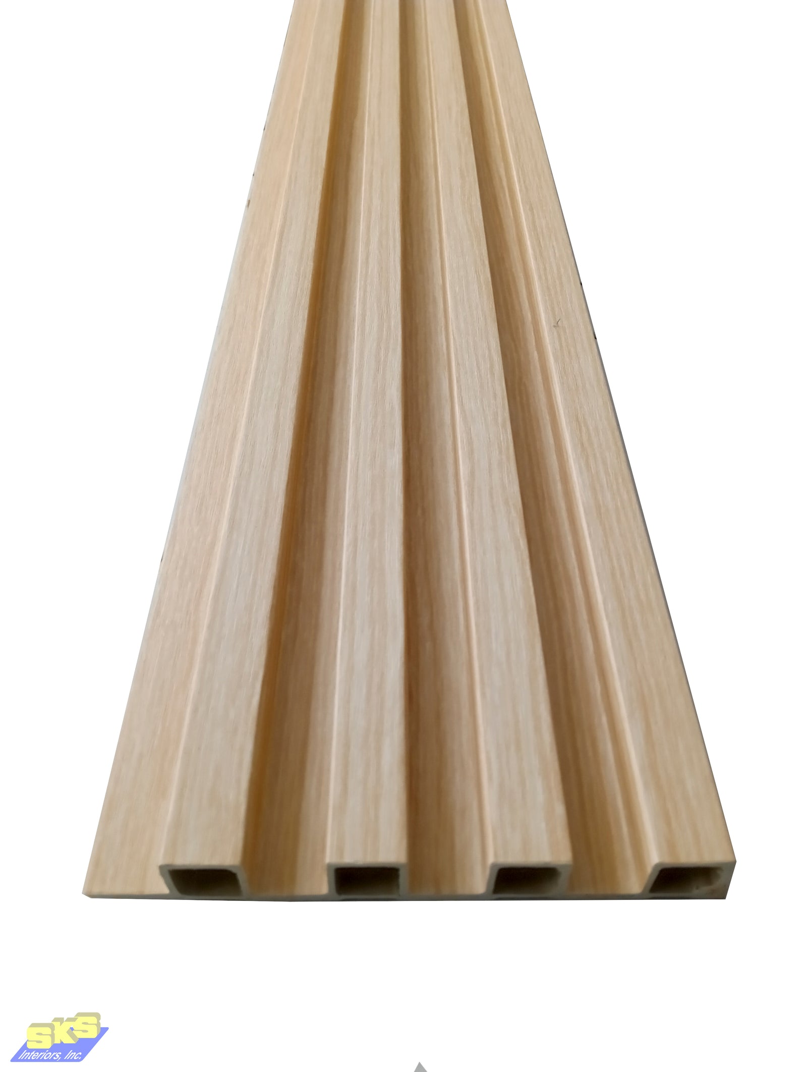 MAISON WPC Fluted Wall Panel Cladding 2900x160x23MM - Light Oak