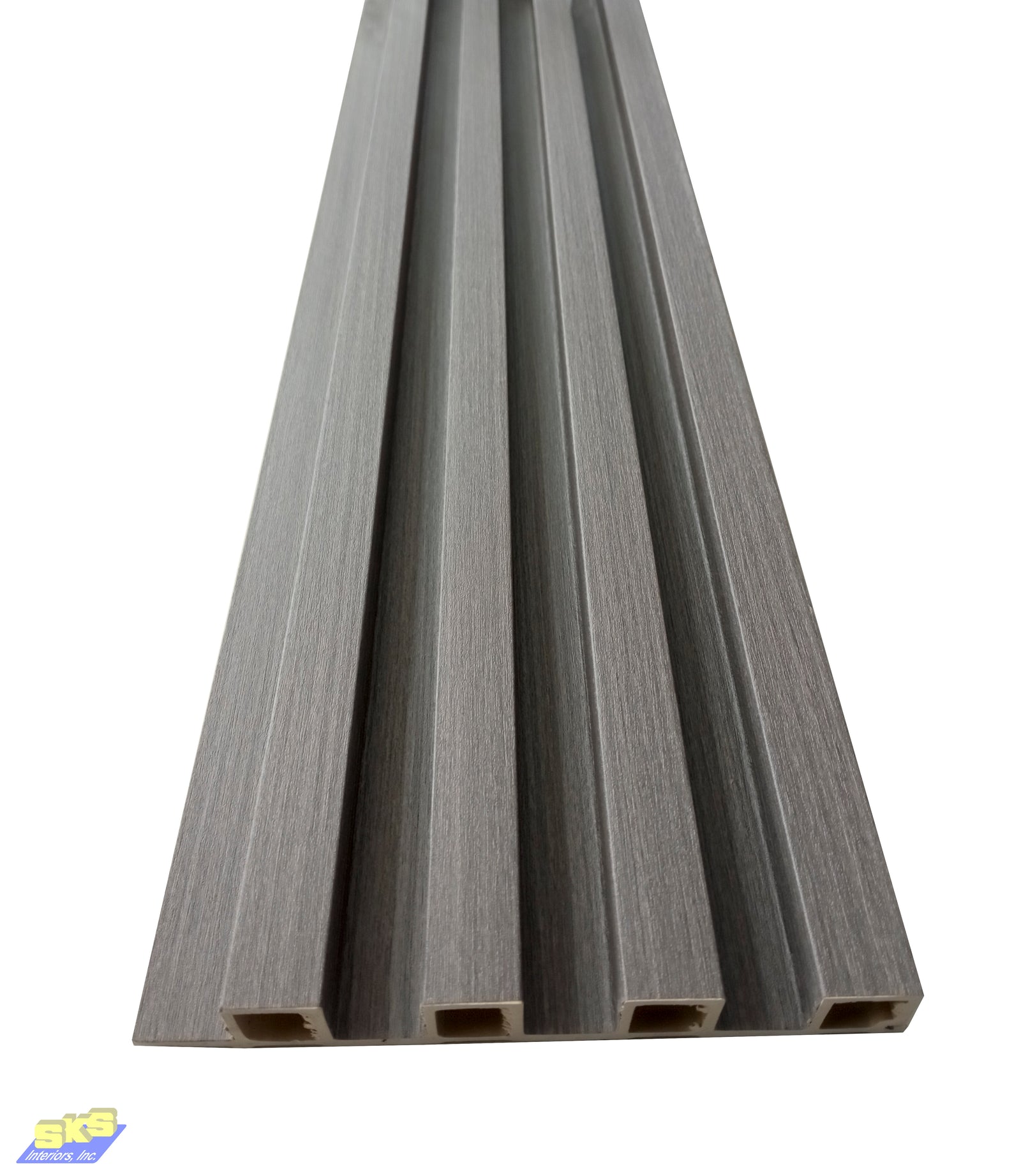MAISON WPC Fluted Wall Panel Cladding 2900x160x23MM - Grey Ebony