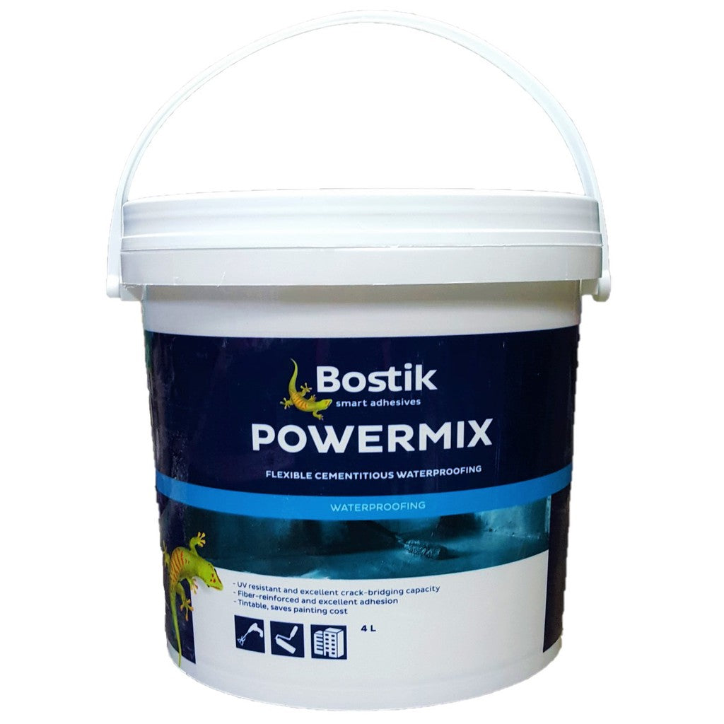 BOSTIK WATERPROOFING ~POWERMIX gal w/fibr reinforce