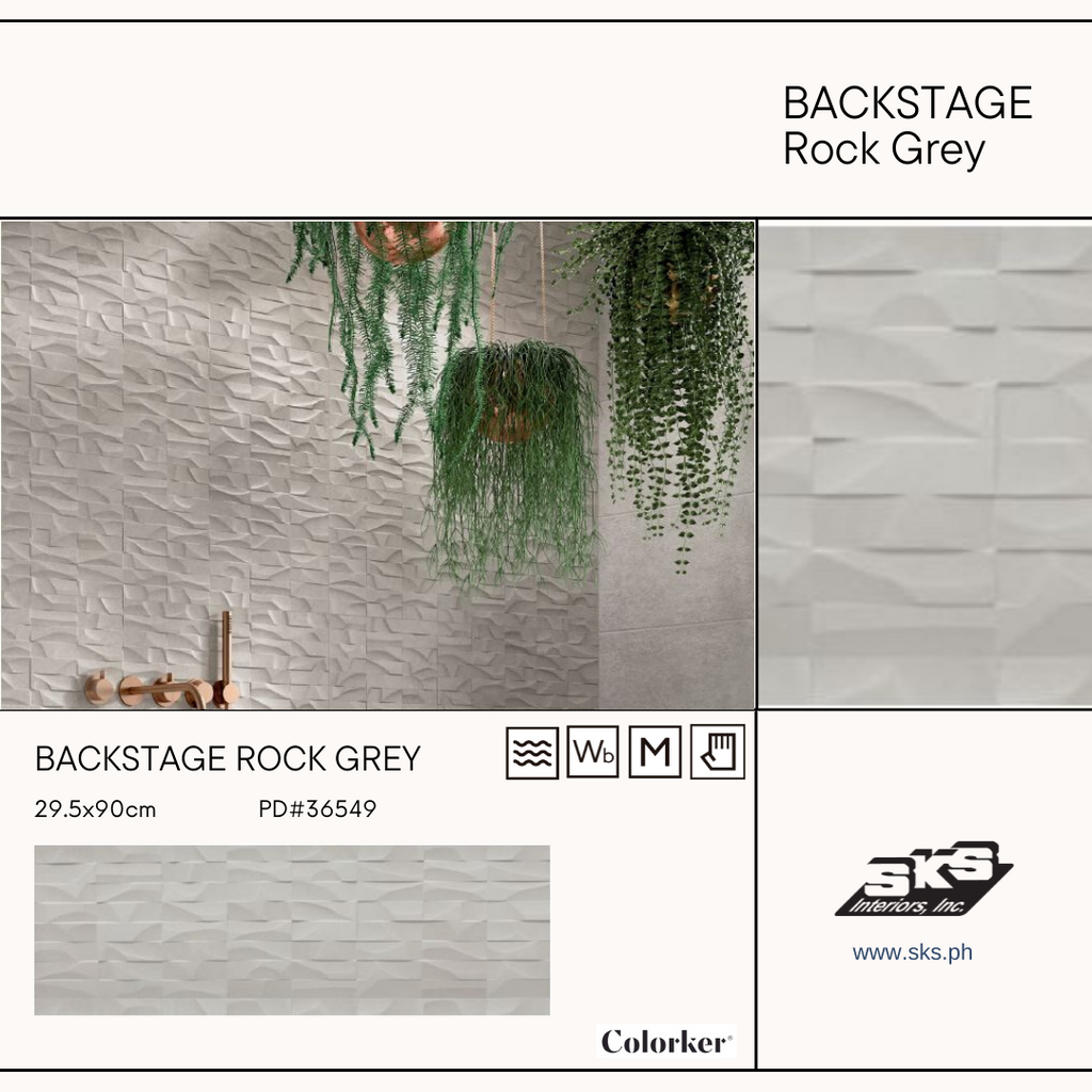 Colorker 29.5x90 Backstage Rock Grey Rect Mat